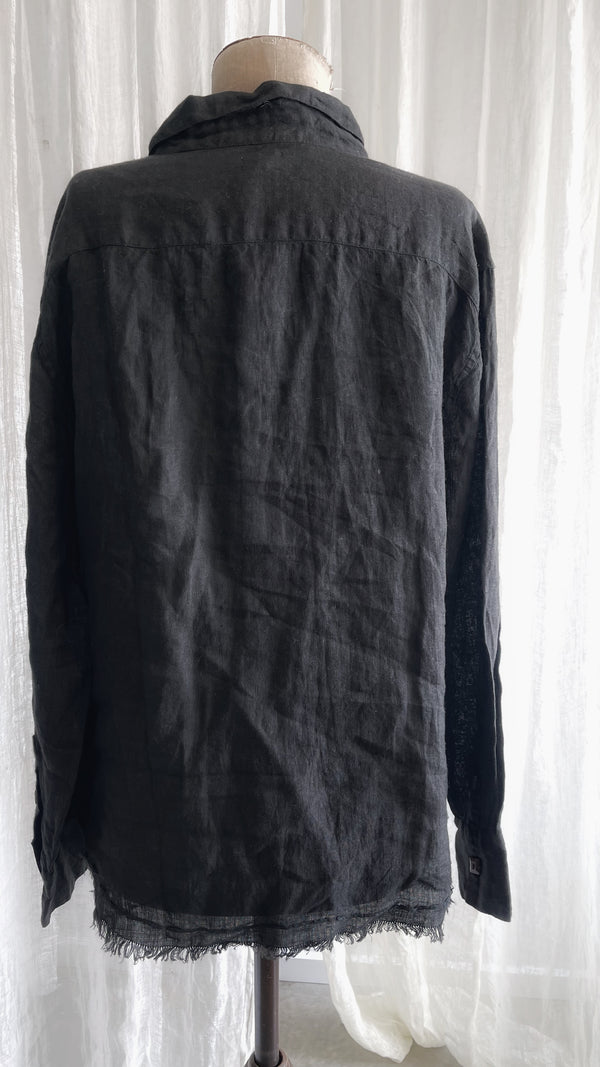 Hemp Urban Shirt- Black - boemlinen